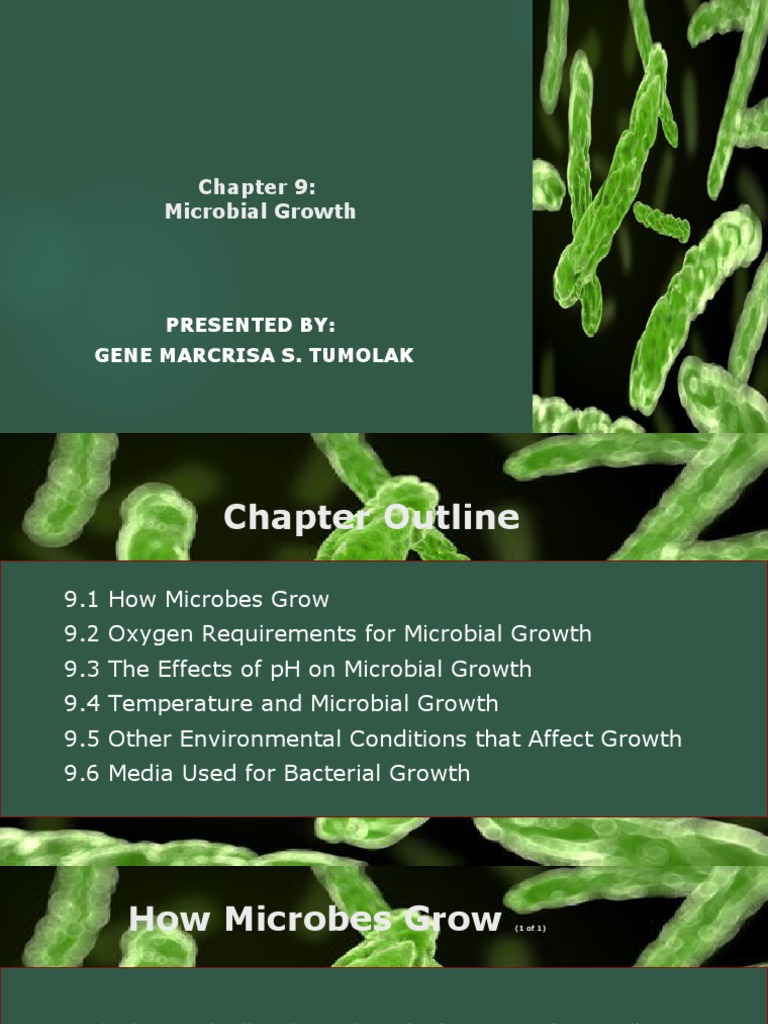 Microbial Growth Conditions Explained | PDF | Bacteria | Cell (Biology)