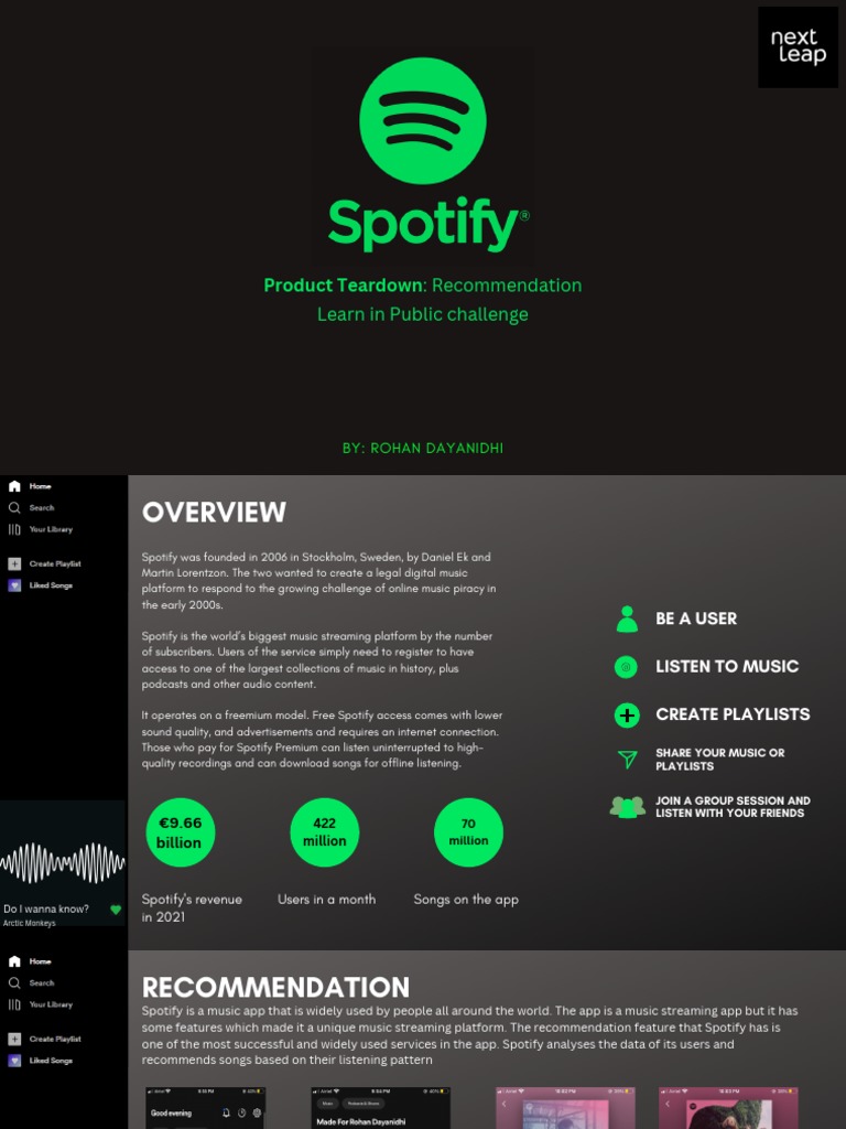 spotify teardown | PDF | Spotify | Computing