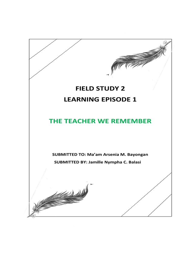 Fs2-Episode 1 | PDF | Teachers | Learning