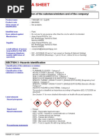 MSDS Gta 220 Thinner | PDF | Toxicity | Personal Protective Equipment