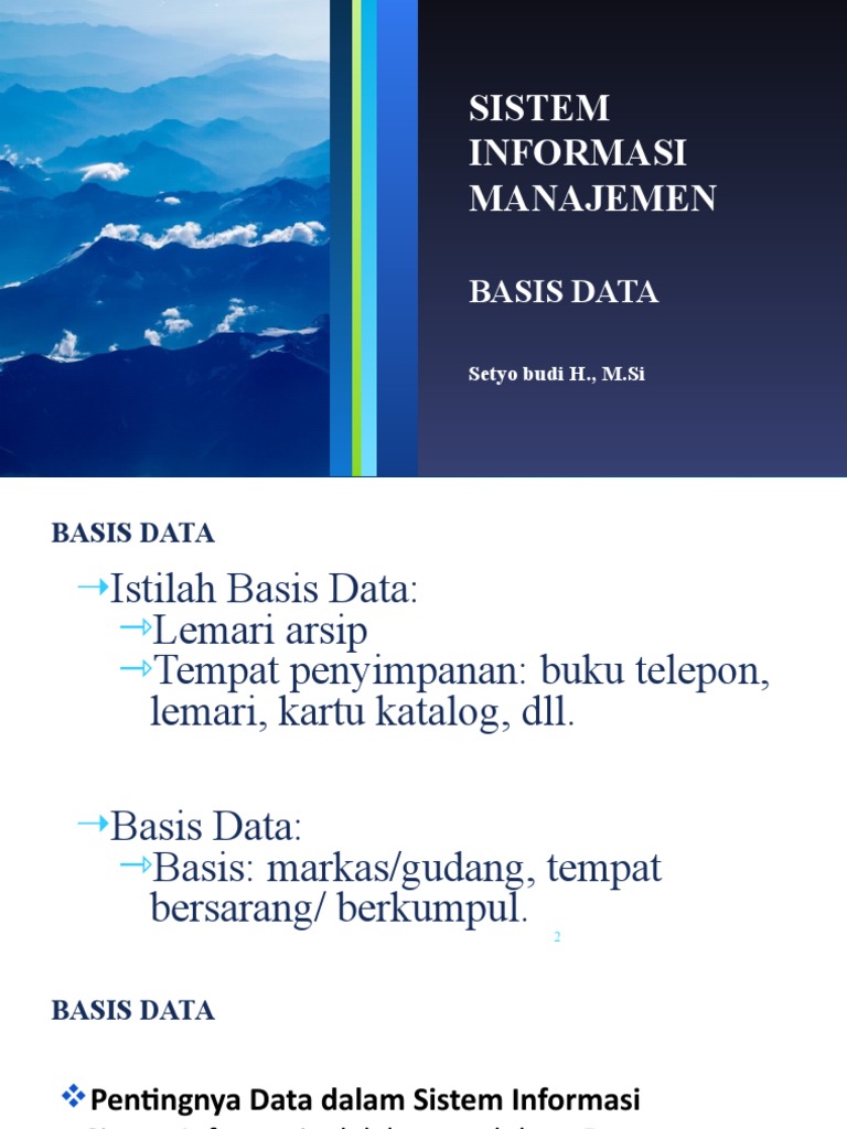 Basis Data | PDF | Komputer