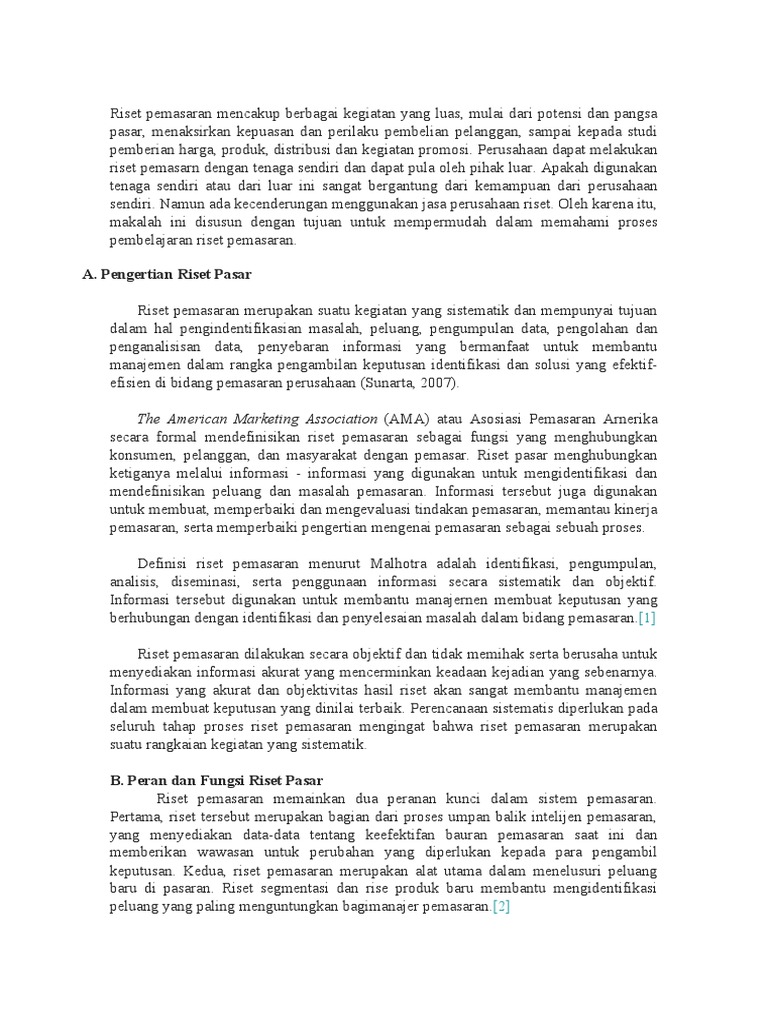 Riset Pemasaran | PDF