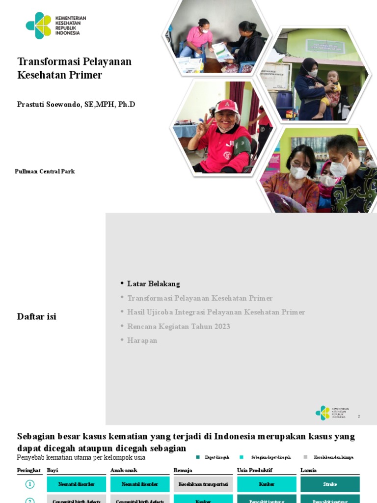 Transformasi Pelayanan Kesehatan Primer: Prastuti Soewondo, SE, MPH, PH ...