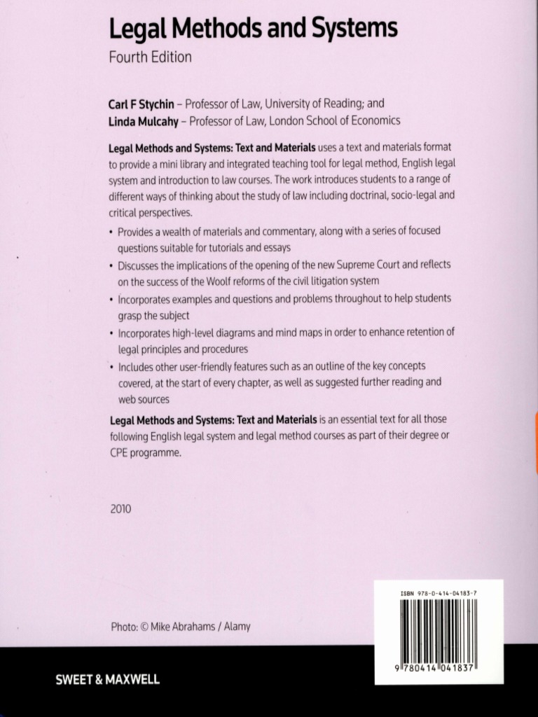 Legal Methods and Systems | PDF