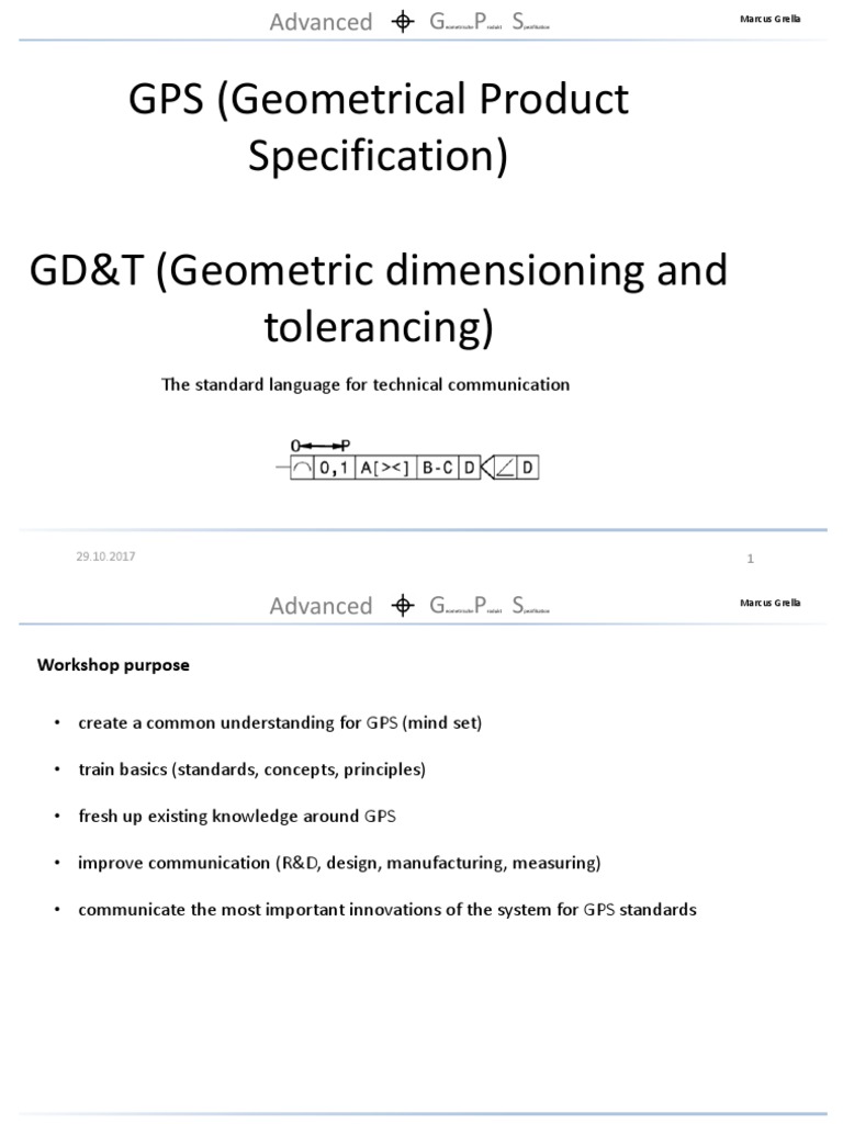 GPS and GD&T Standards Overview | PDF | Engineering Tolerance