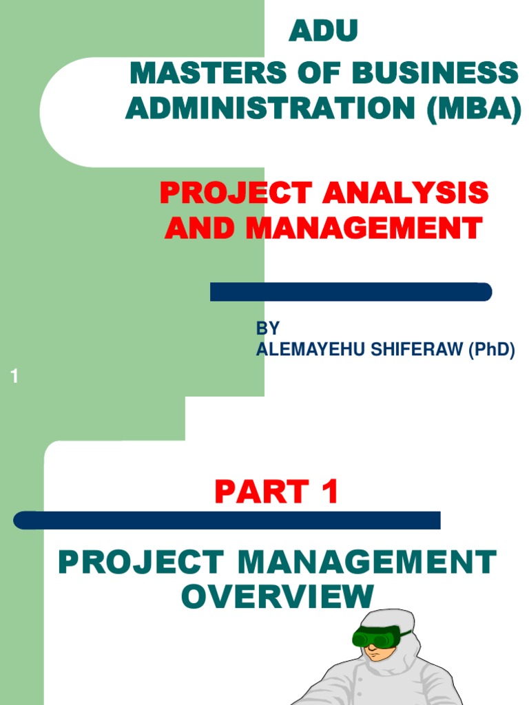 Analysis of a Project Management Document on Key Concepts ...