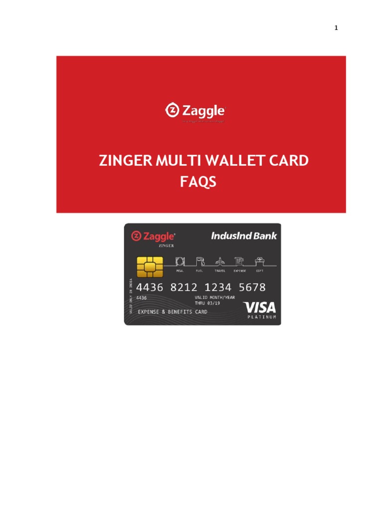 Zaggle Zinger Card Guide for Employees | PDF