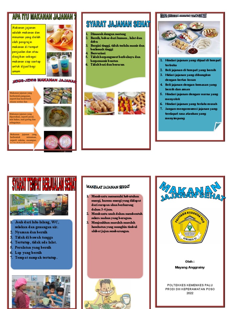 Leaflet Jajanan Sehat | PDF