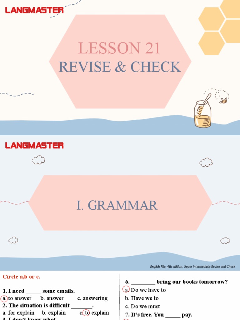 (LMC) Level 3 Lesson 21 | PDF