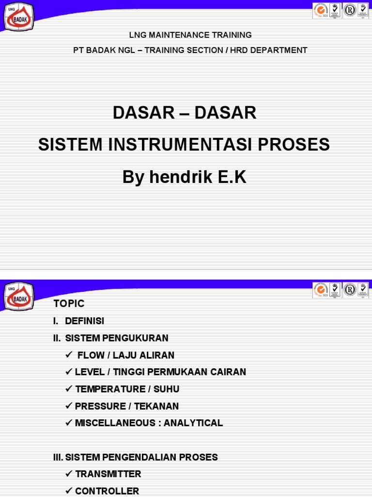 Dasar-Dasar Instrumentasi | PDF