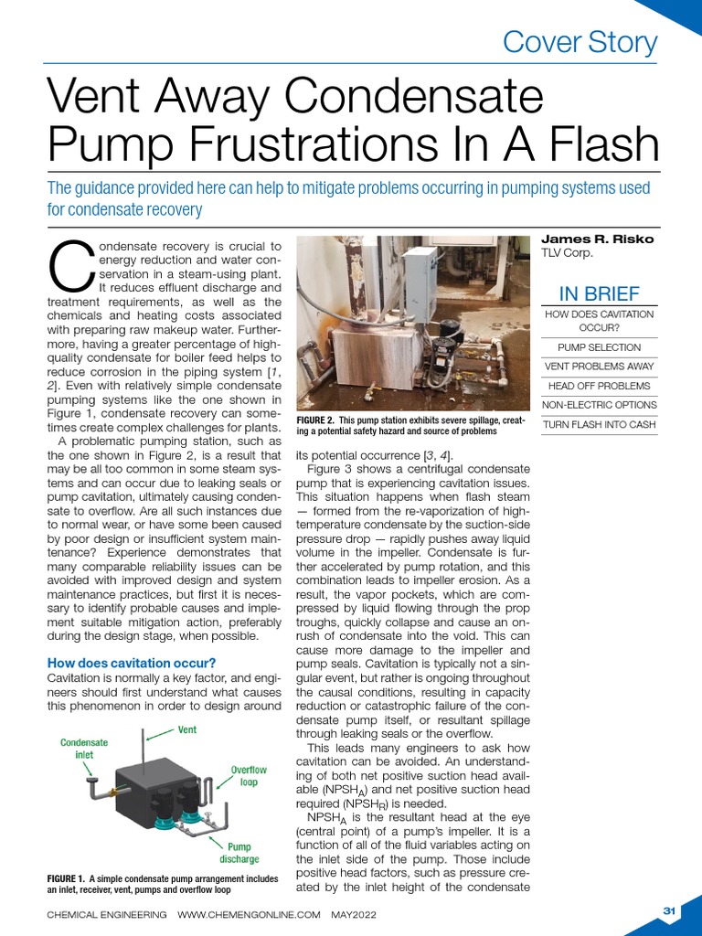 Vent Away Condensate Pump Frustrations in A Flash | PDF