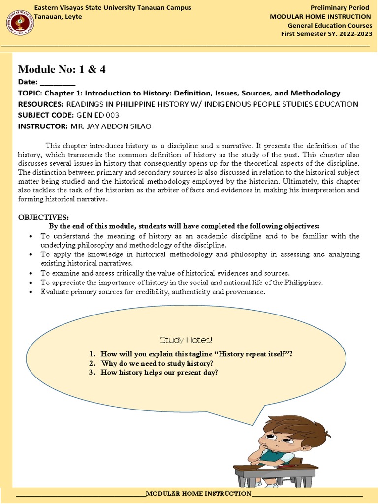 RPH Module 1-4 | PDF | Primary Sources | Historiography