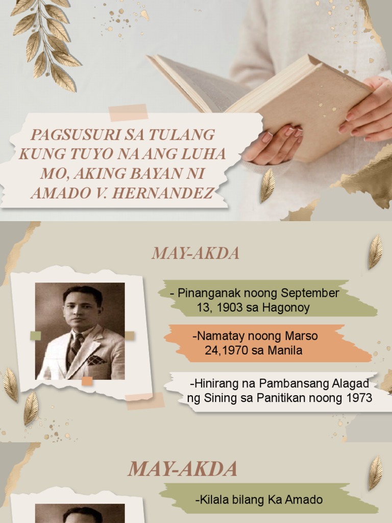 Kung Tuyo Na Nag Luha Mo Aking Bayan | PDF