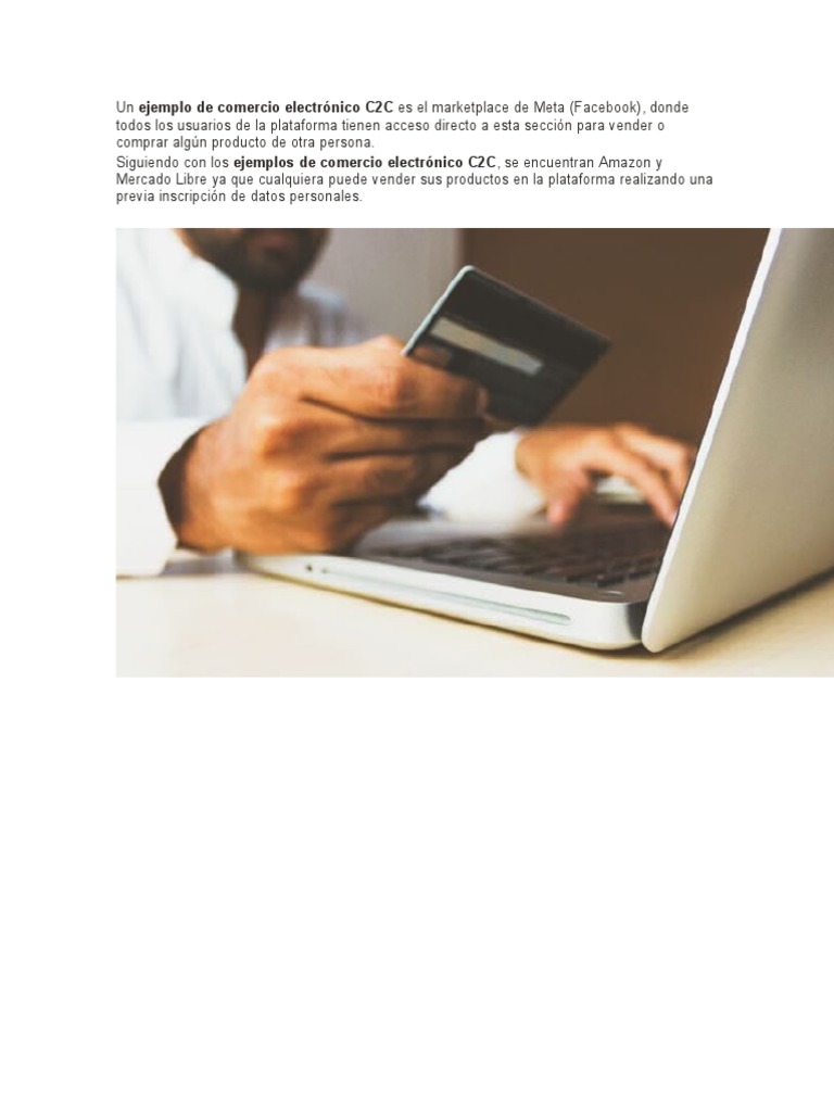 Ejemplos Comercio Electronico c2c | PDF