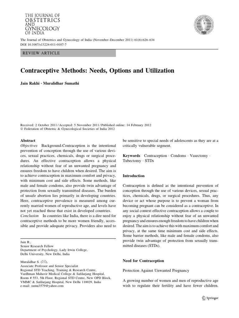 2011 Article 107 | PDF | Birth Control | Combined Oral Contraceptive Pill