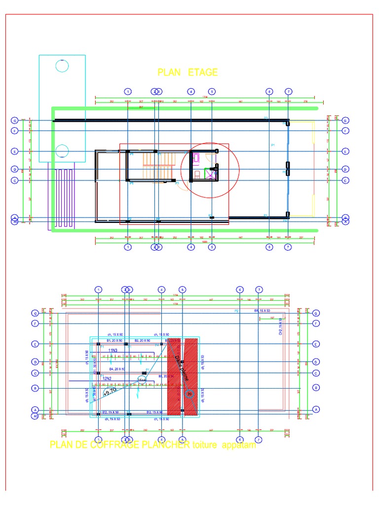Plan Coffrage Dalle Apatam | PDF