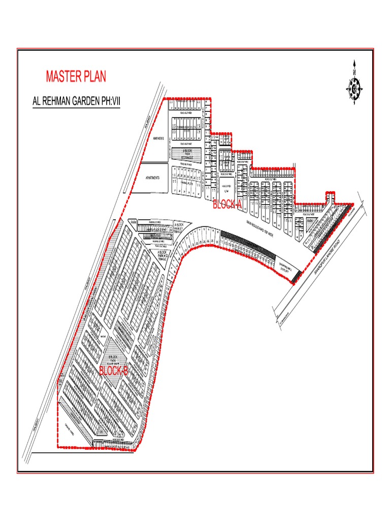 Al Rehman Garden Phase 7 Master Plan | PDF