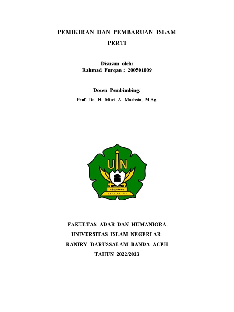 Pemikiran Dan Pembaruan Islam Perti | PDF