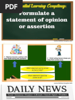 Opinion vs. Assertion Guide | PDF