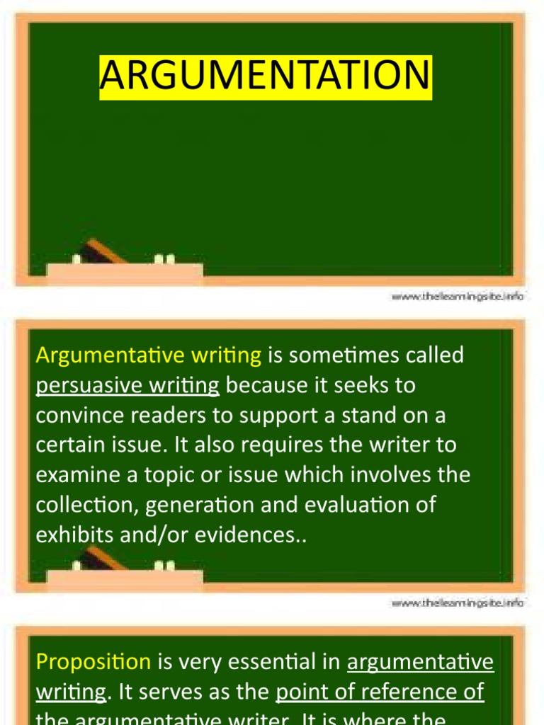 Key Elements of Argumentative Writing | PDF | Verb | Evidence