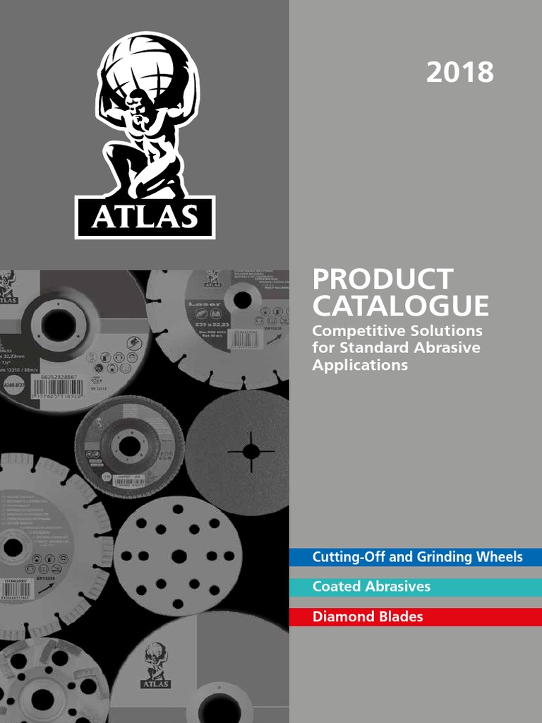 Atlas Abrasives Product Catalogue 2018 | PDF | Abrasive | Grinding ...
