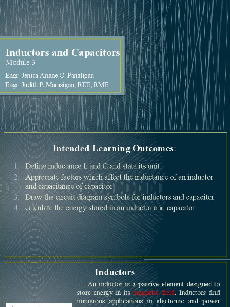 MODULE 5, Part1 - INDUCTOR & CAPACITOR | PDF | Capacitor | Inductor