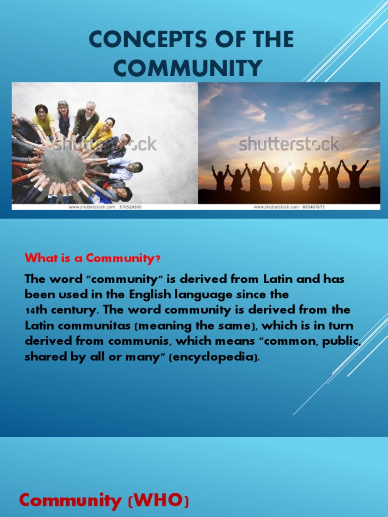 Understanding Community Concepts | PDF | Community | Health Care