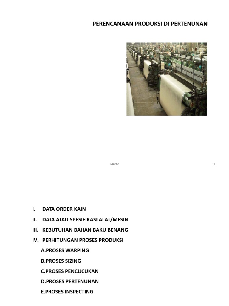 Perencanaan Produksi | PDF