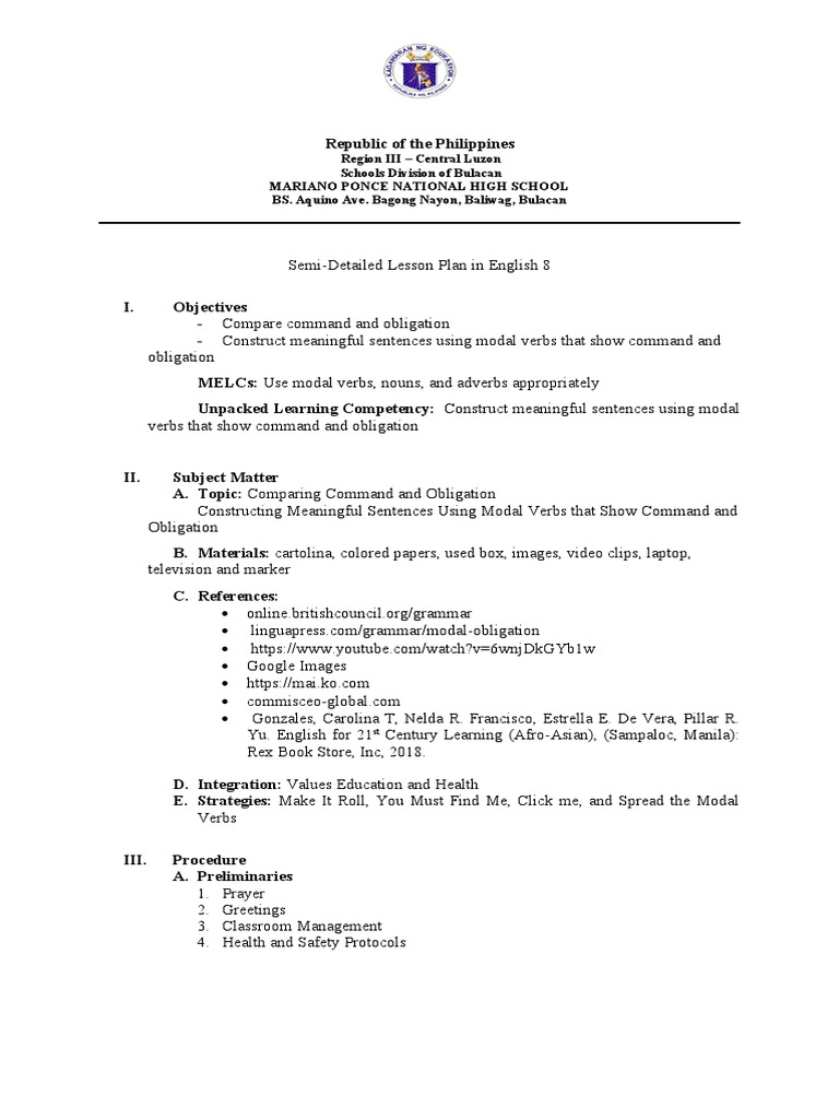 Comparing Command and Obligation: A Lesson on Constructing Meaningful ...