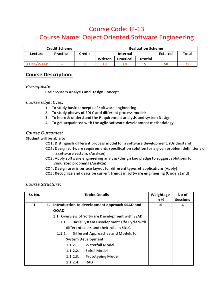 It13 Object Oriented Software Engineering Pdf Use Case Software