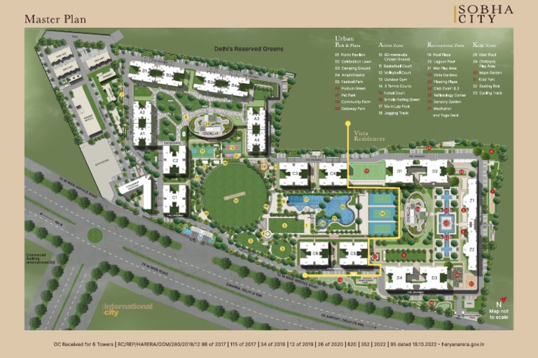 The Master Plan - Sobha City | PDF