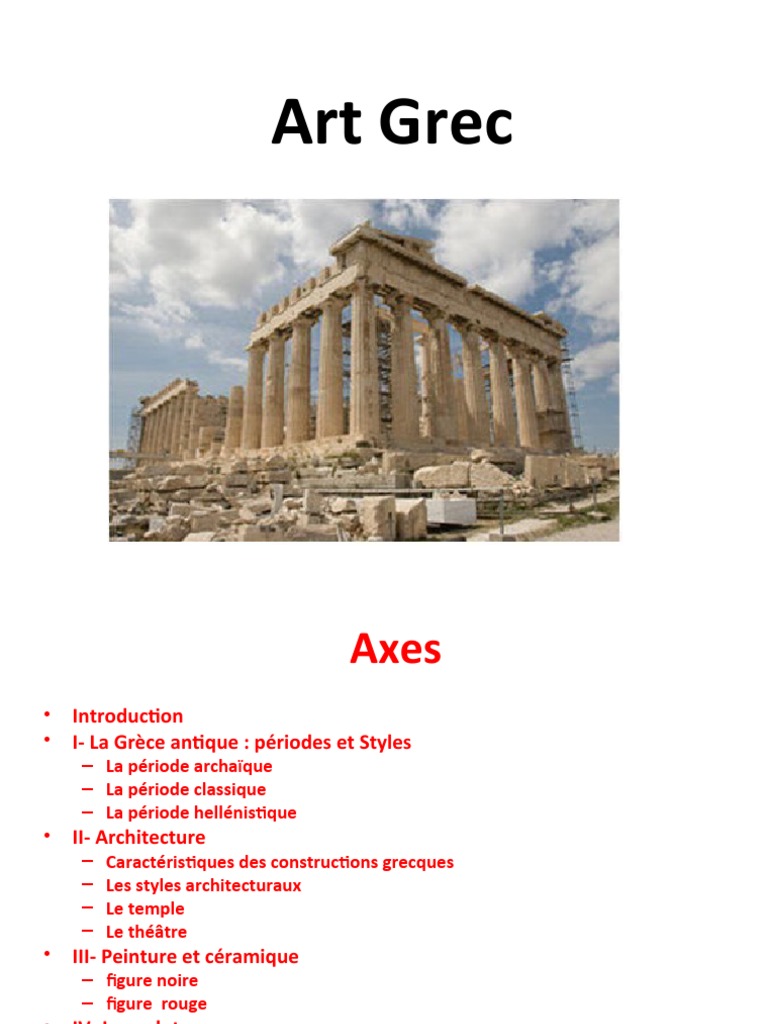 IV - Art Grec | PDF | Colonne | Grèce ancienne
