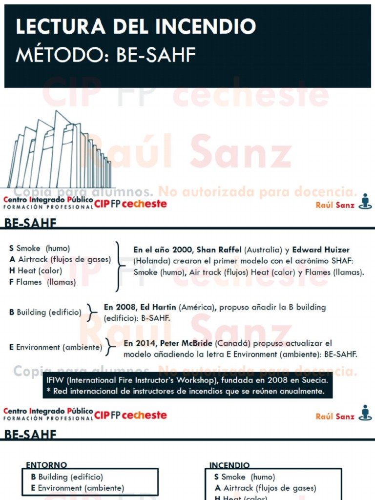 Tema 2 Lectura de Incendio Método BE-SAHF. | PDF