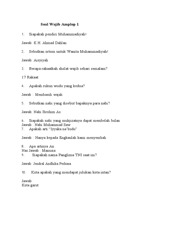 SOAL Babak Final | PDF