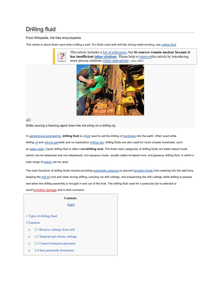 Drilling Fluid | PDF | Continuum Mechanics | Geotechnical Engineering