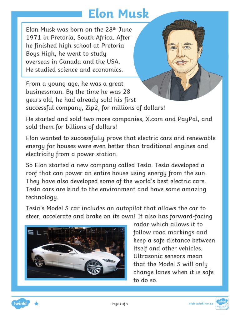 Elon MUSK | PDF | Space X | Elon Musk