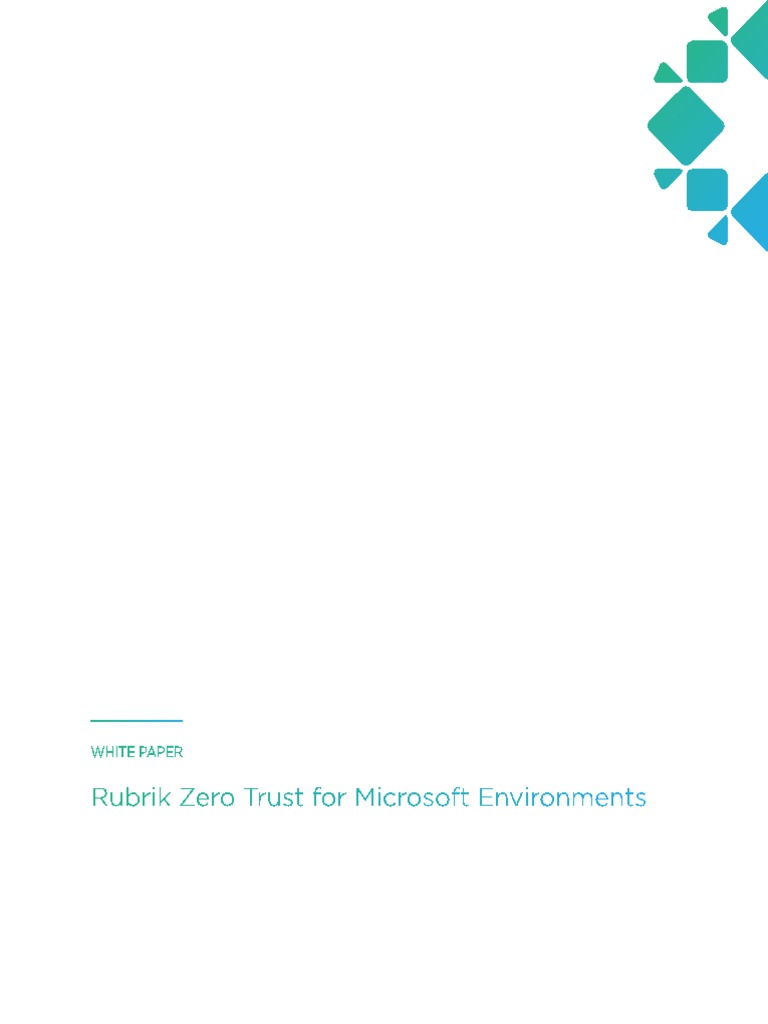 WP Rubrik Zero Trust Microsoft Environments | PDF | Authentication ... WP Rubrik Zero Trust Microsoft Environments | PDF | Authentication ...
