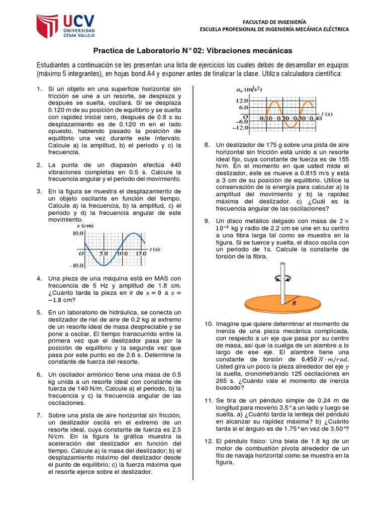 Laboratorio #02 | PDF | Oscilación | Fricción