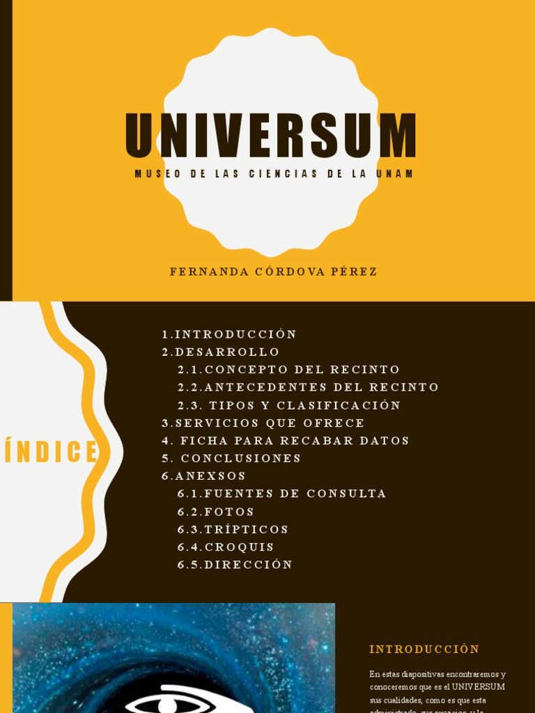 Descubre Universum: Museo de Ciencias | PDF
