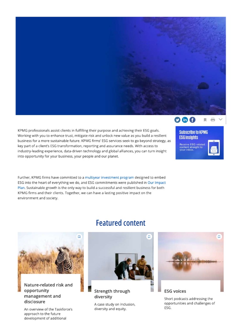 KPMG Esg Web Page | PDF