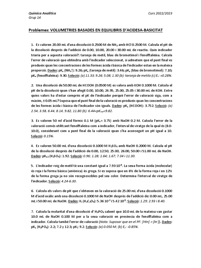 P3. Àcid-Base | PDF