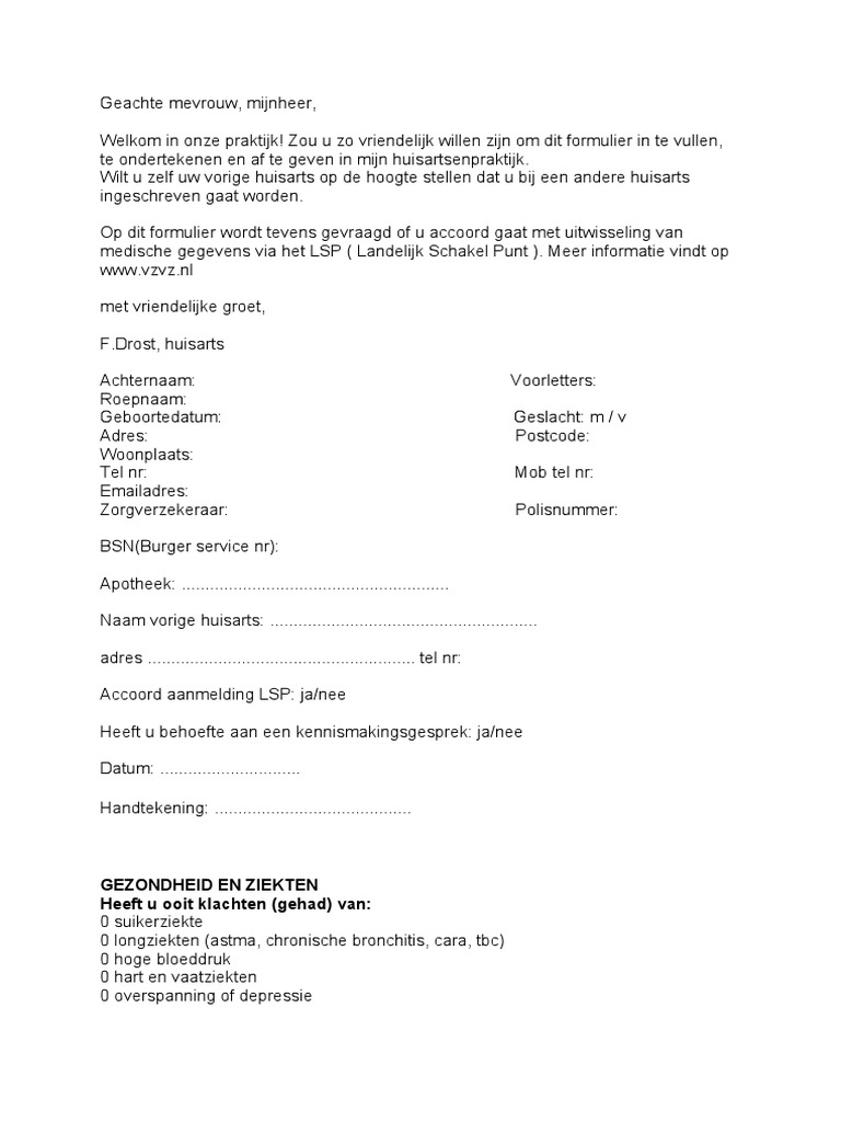 Inschrijfformulier 2022 | PDF