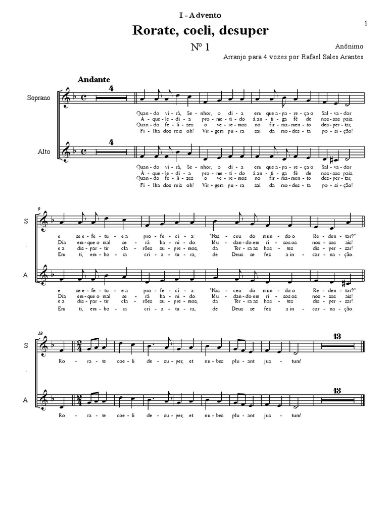 IMSLP413423-PMLP670239-001 - Rorate, Coeli, Desuper Coro 2 Vozes | PDF