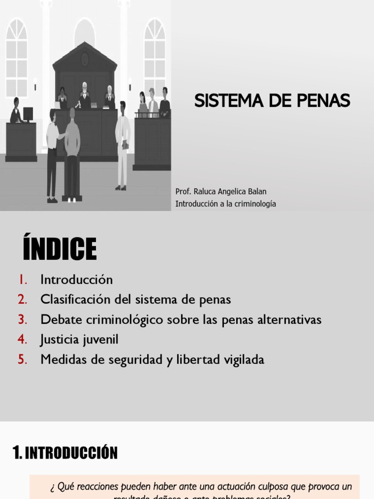 Sistema de Penas | PDF | Castigos | Derecho penal