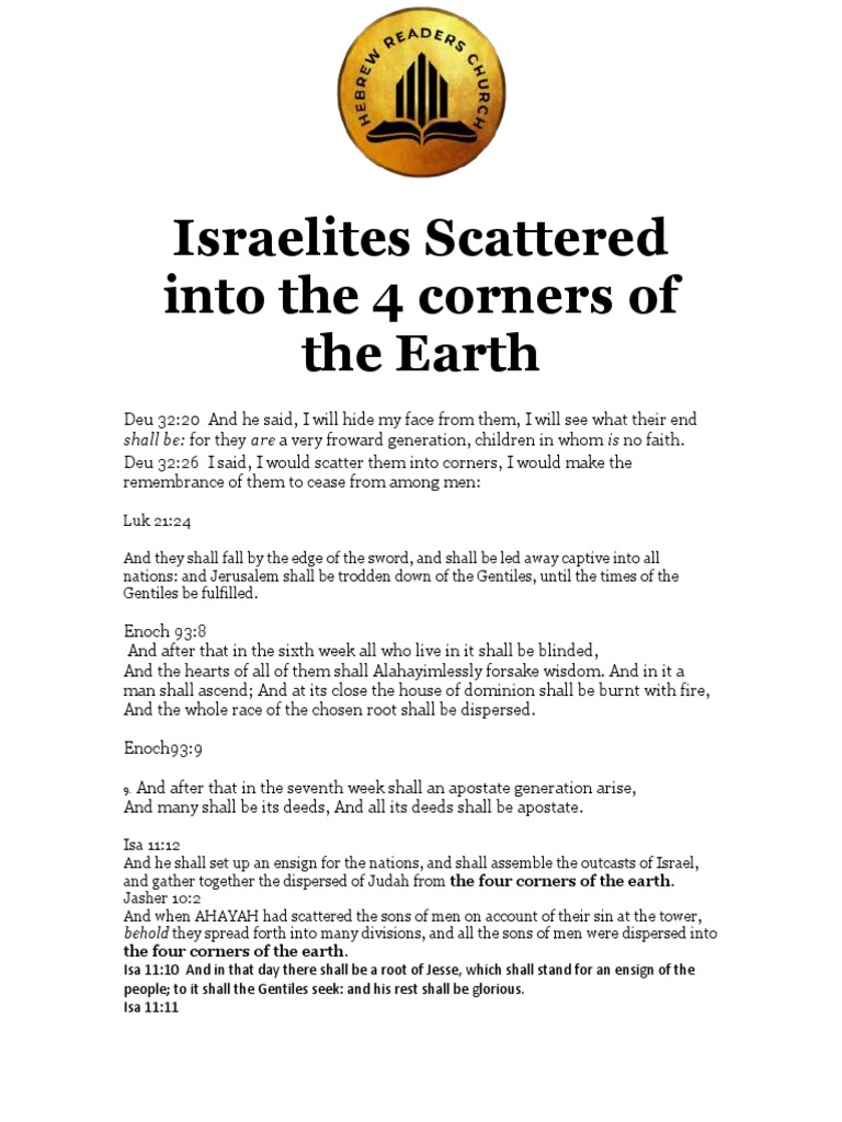 HEBREW READERS-Israelites Scattered | PDF | Ham (Son Of Noah) | Old ...