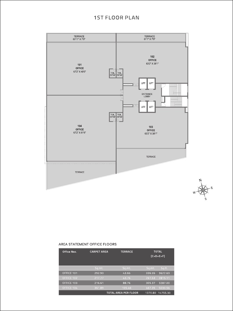 Pyramid Axis Commercial Floor Plans - A4 Size | PDF