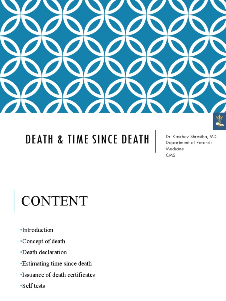 Death, Time Since Death and Issuanceof DC Students | PDF | Death ...