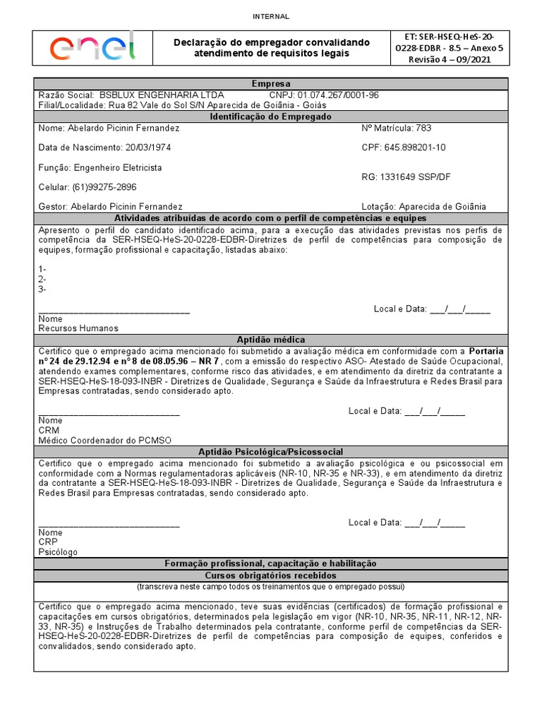 Ser Hseq Hes 20 0228 Edbr Abelardo Picinin Pdf Desenvolvimento