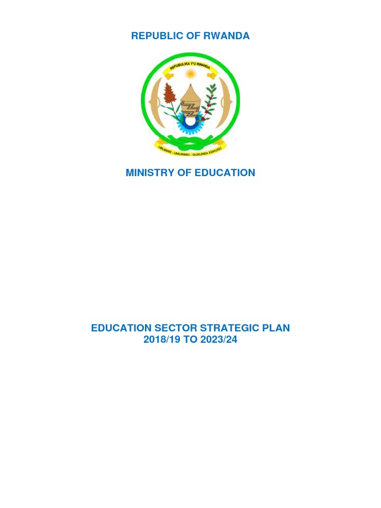 1 Education Sector Strategic Plan 2018 2024 | PDF | Educational ...