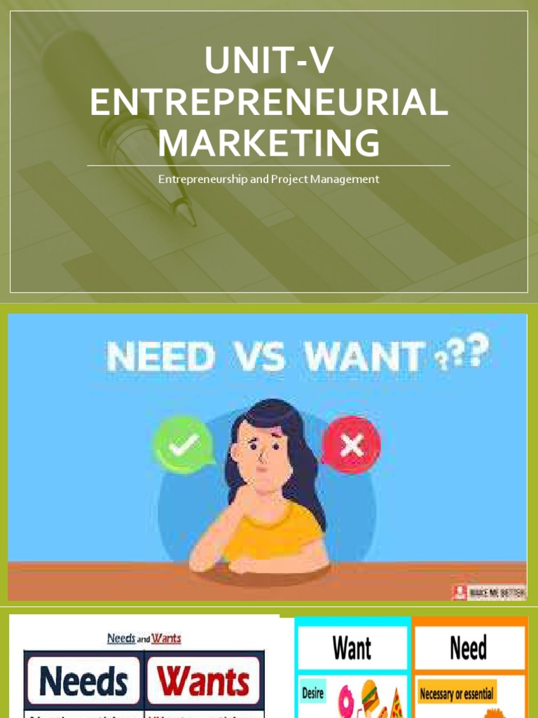 Epm Unit-V | PDF | Marketing | Entrepreneurship
